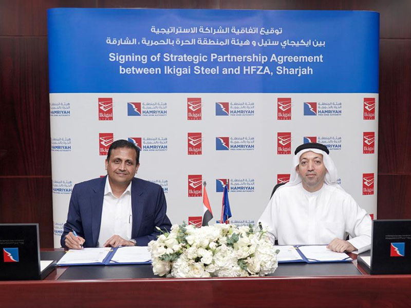 Hamriyah Free Zone secures major deal with Ikigai Steel - LogisticsGulf