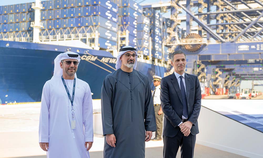 Khaled Bin Mohamed Bin Zayed Inaugurates CMA Terminals Khalifa Port ...