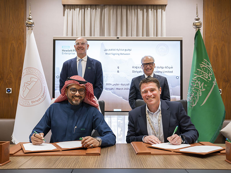 Diriyah Company and Hewlett Packard sign MoU - LogisticsGulf