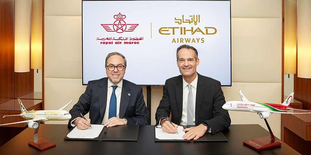 Etihad Airways and Royal Air Maroc sign MoU - LogisticsGulf