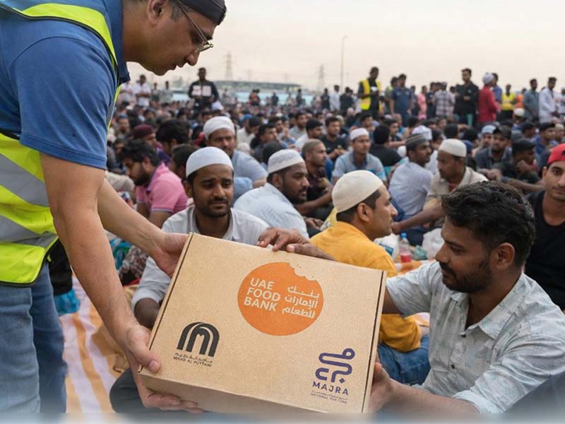 UAE Food Bank distributes 5,000 meals to workers in a single-day scaled ...