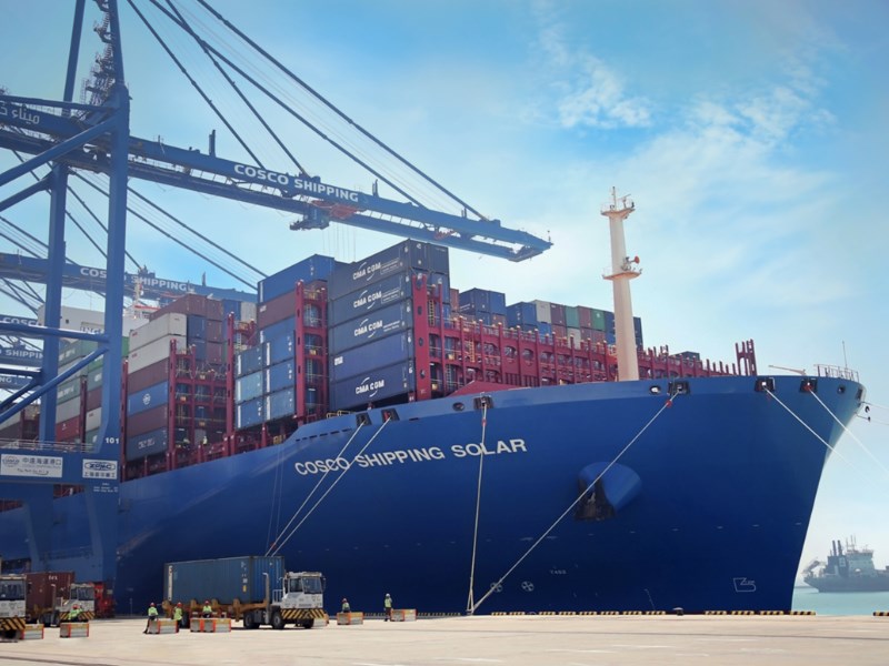 COSCO Abu Dhabi Terminal welcomes two 20,000+ TEU mega vessels ...